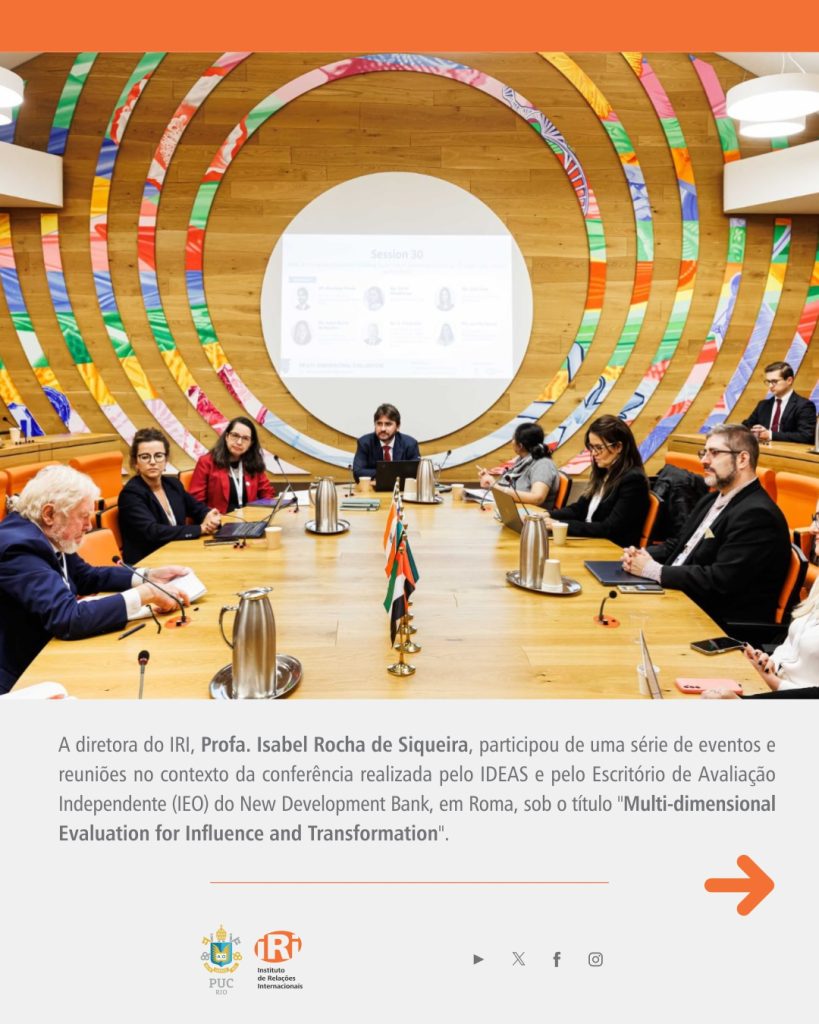 A diretora do IRI, Profa. Isabel Rocha de Siqueira, participa de ...